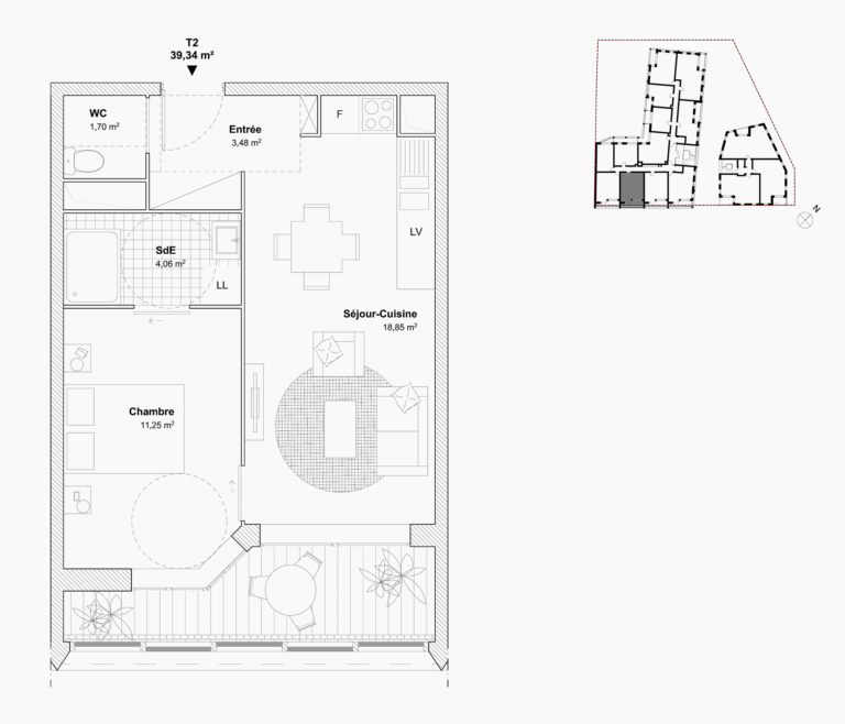 88 logements sociaux en structure mixte : briques et bois – MDNH